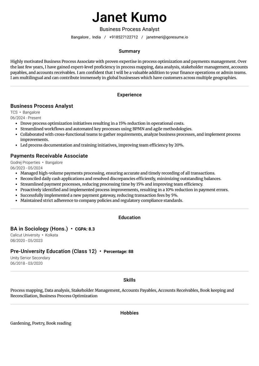 GoResume | Create a Professional Resume in 2 Minutes | ATS-Ready Templates
