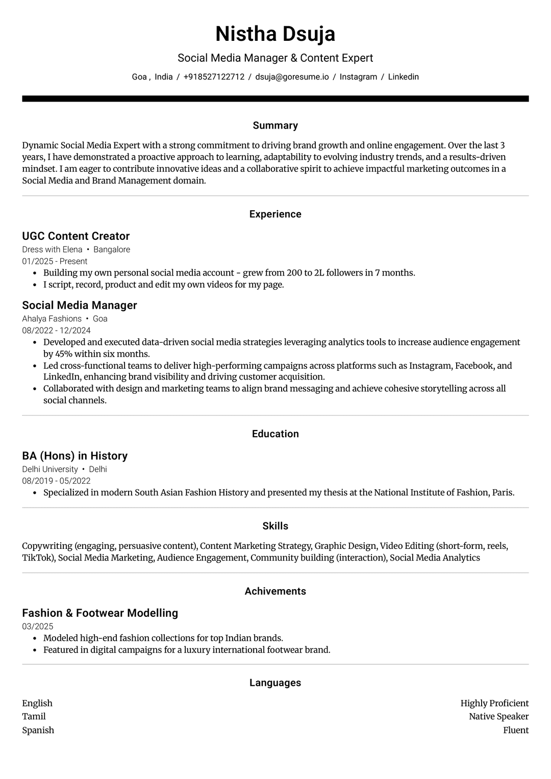 GoResume | Create a Professional Resume in 2 Minutes | ATS-Ready Templates