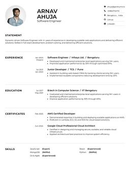Free AI Resume Builder | Free ATS Resume Generator | GoResume