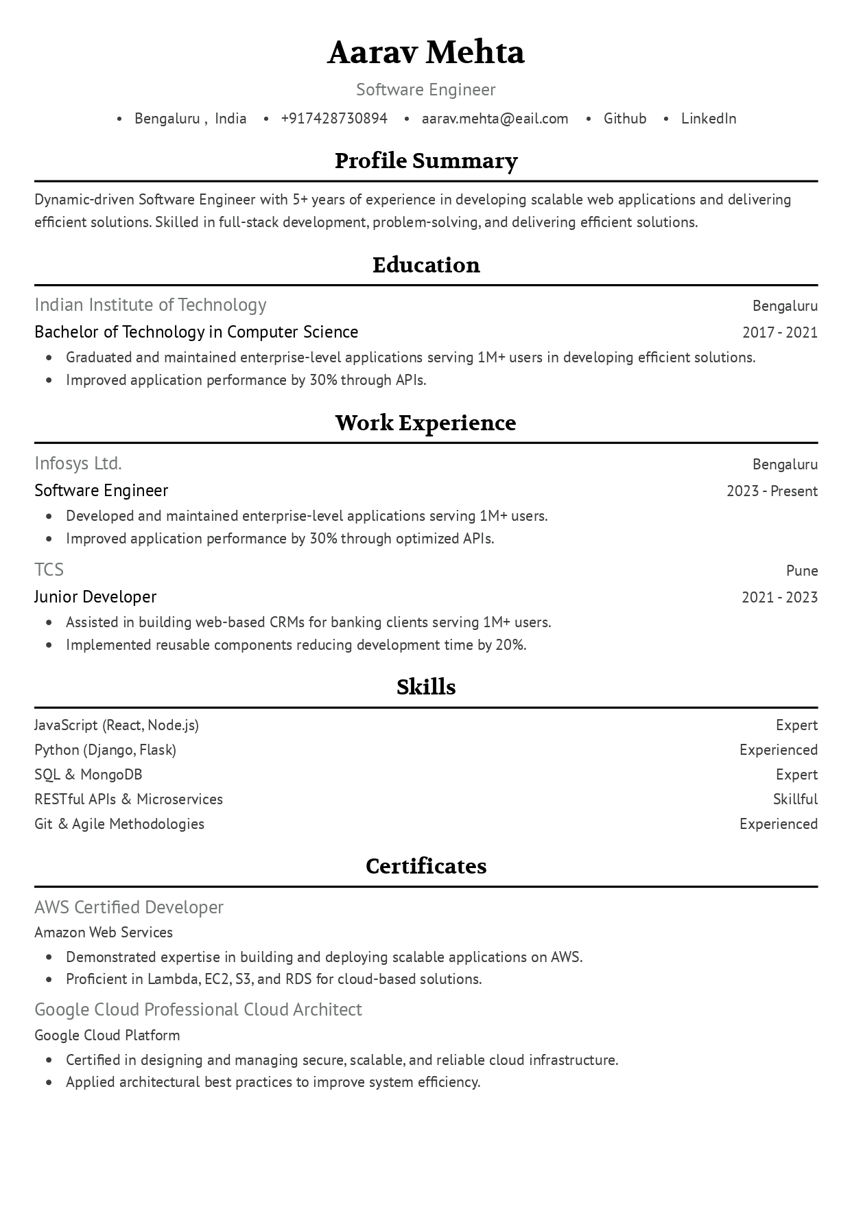 GoResume | Create a Professional Resume in 2 Minutes | ATS‑Ready Templates